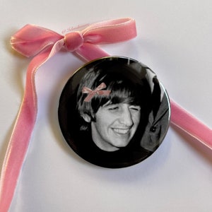 The Beatles Coquette Ribbon Bow Badges /pins/buttons! - Etsy