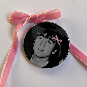 The Beatles Coquette Ribbon Bow Badges /pins/buttons! - Etsy
