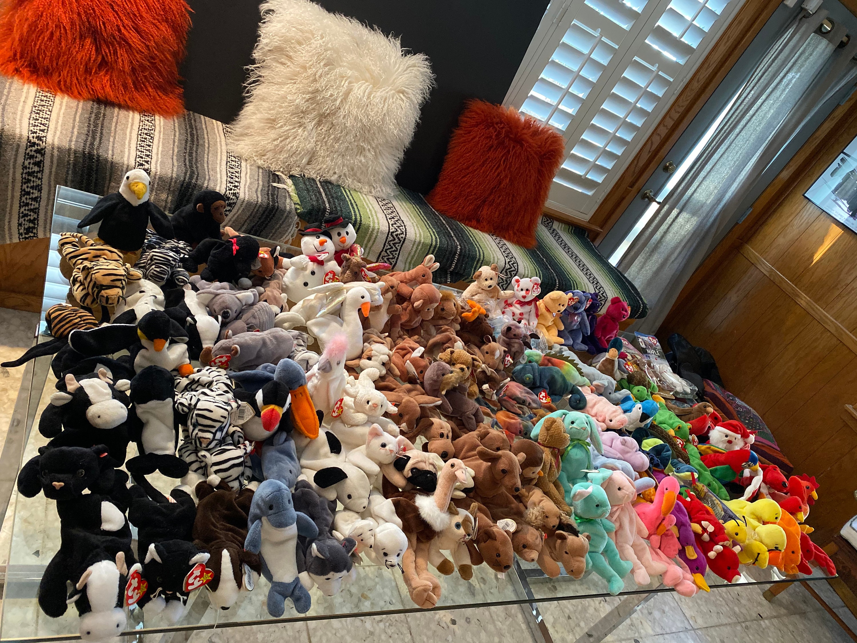 Ty Beanie Babies Collection Over 100 Items Rare Retired Whole ...