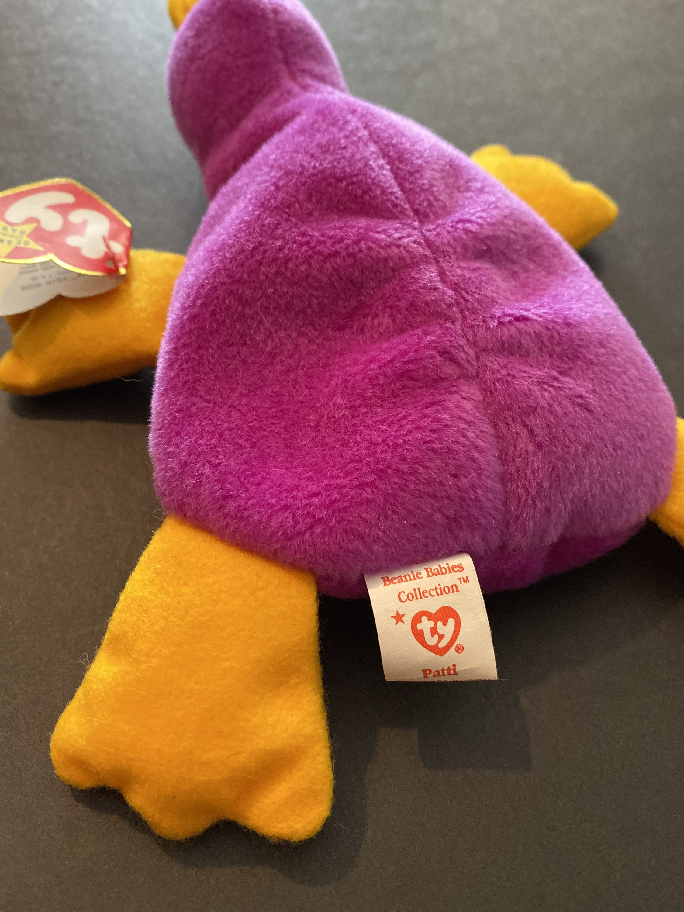 Ty Beanie Baby patti the Platypus 1993 Perfect Condition - Etsy