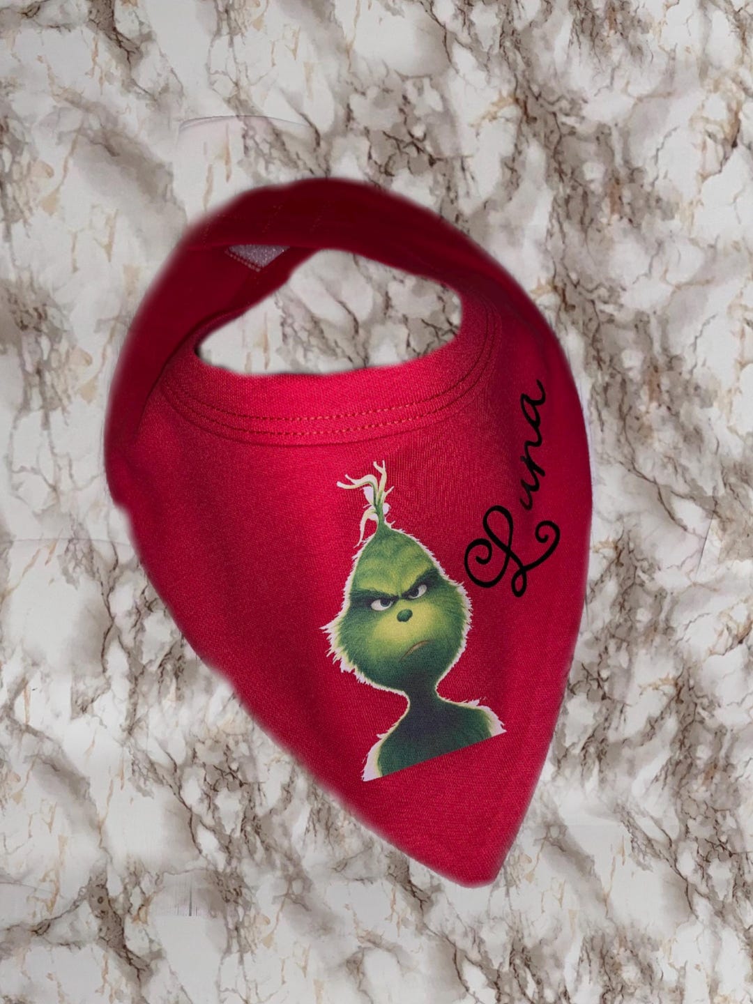 Baby Bandana Bib Birth Gift Christmas Grinch Christmas Baby Keepsake ...