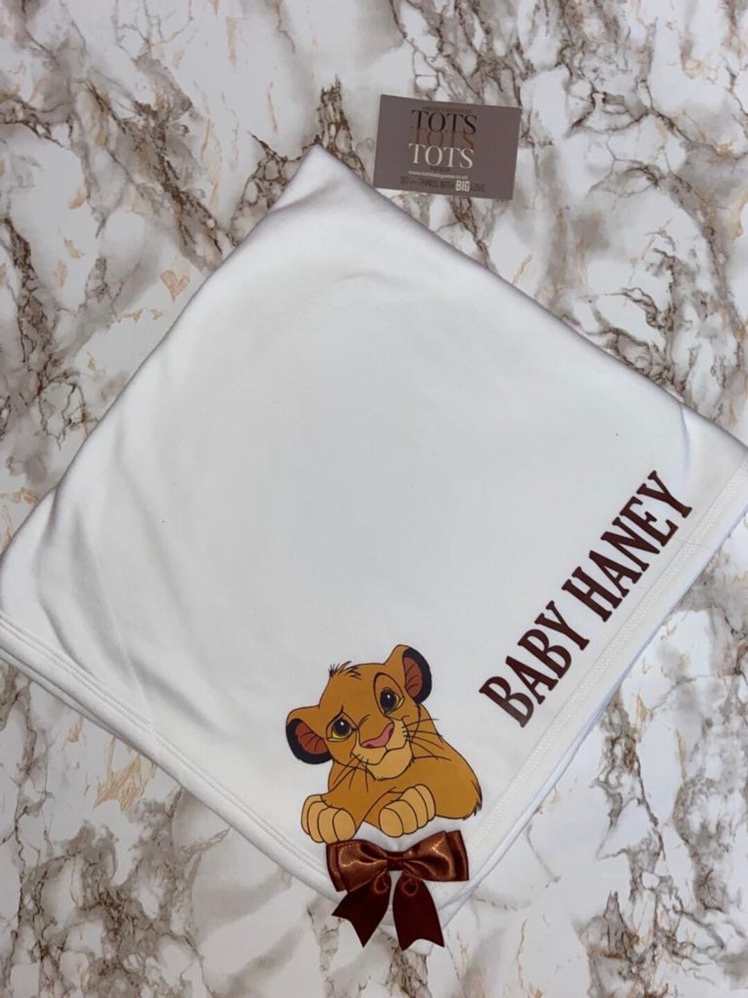 Lion Simba King Personalised Baby Blanket Birth Gift Coming Home Outfit ...