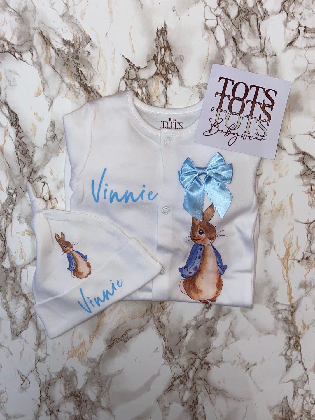 Peter Rabbit Coming Home Baby Set Baby . Newborn . Handmade . Babywear ...