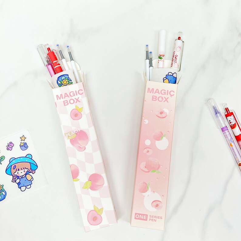 Magic Box Surprise Gel Pen Box 2 Gel Pens 2 Ink Refills 1 - Etsy