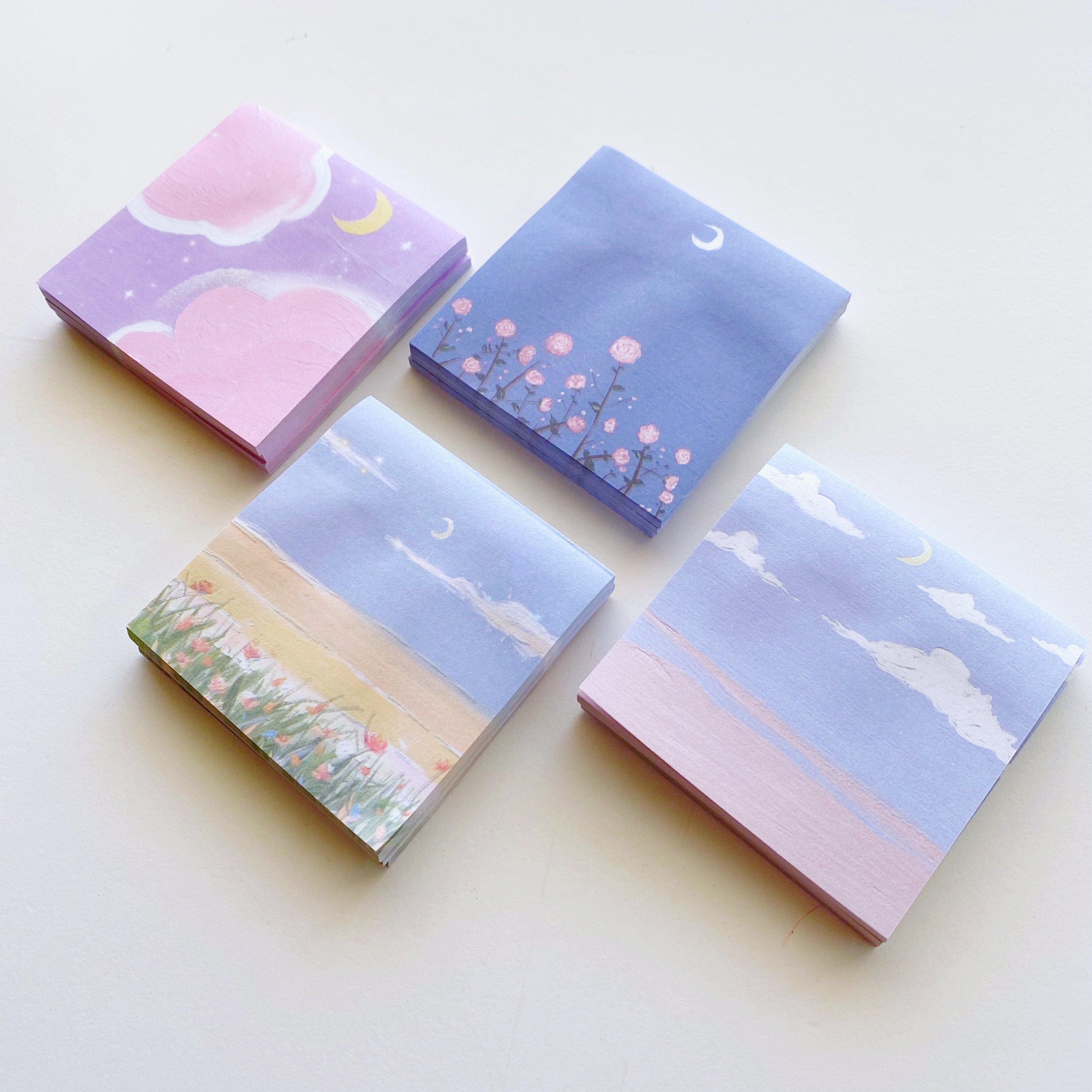 Oil Painting Sticky Notes 8 Pack Bundlepretty & Cute Post-it - Etsy