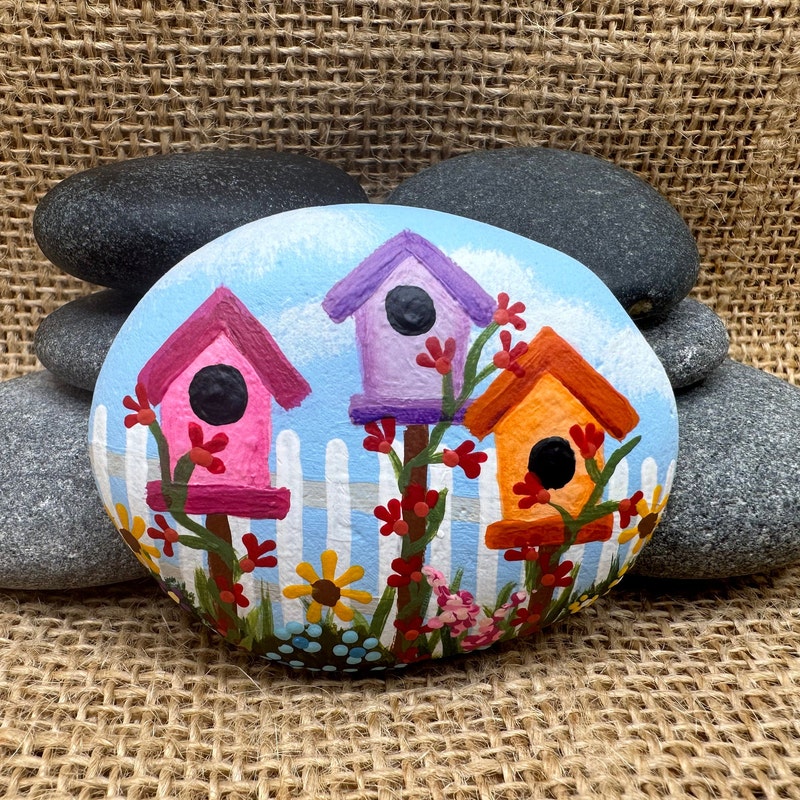 Rock Birdhouse - Etsy