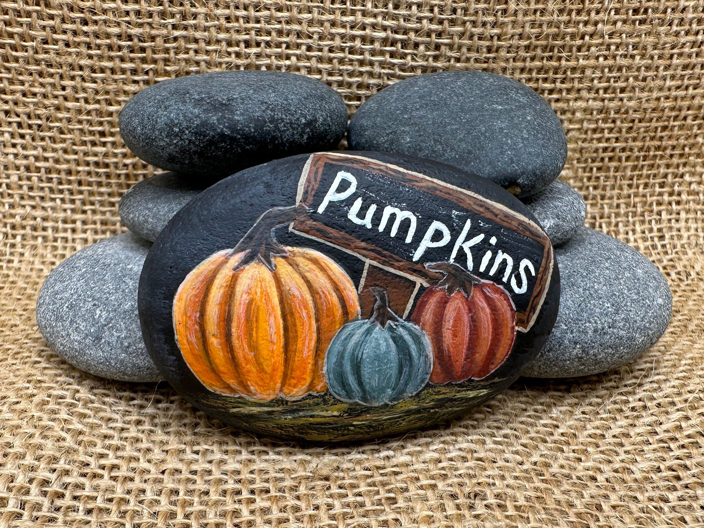 Painted Rock Pumpkin Faces: How to Decorate Your Halloween With ...