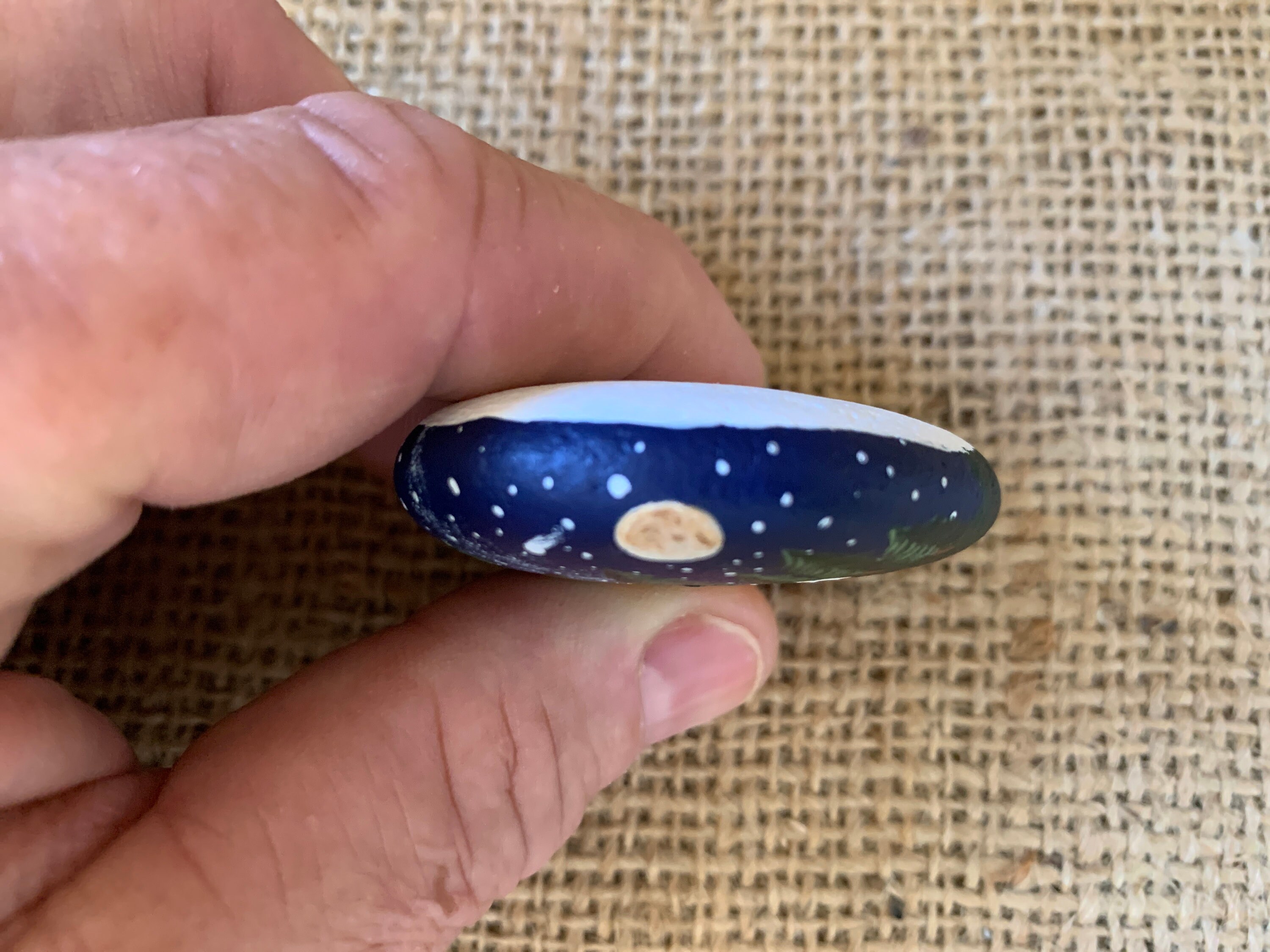 Camping Painted Rock Campfire Smores Painted Stones Hand | Etsy