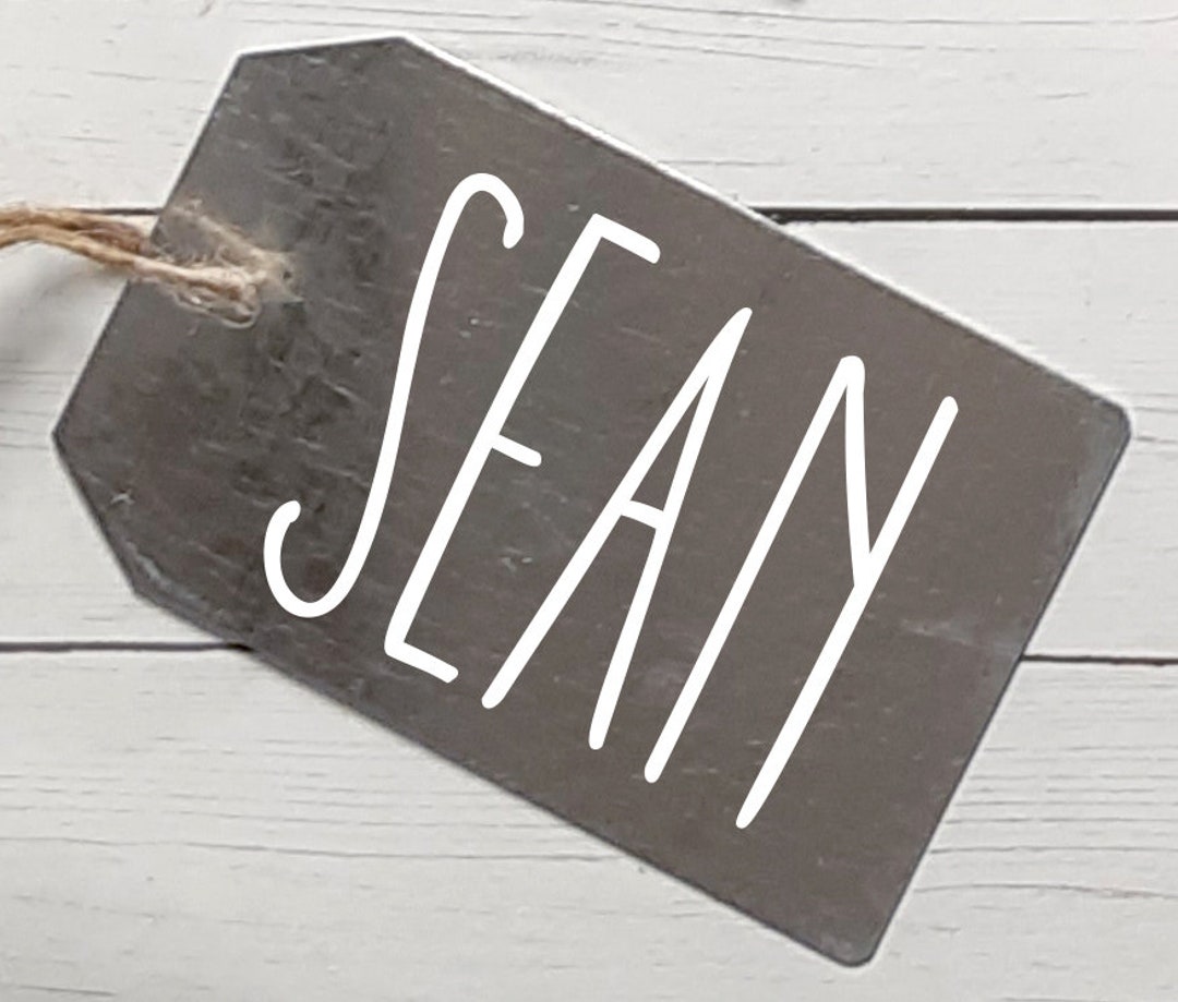 Galvanized Metal Tags | Farmhouse Tags | Personalized Tags | Gift Tags ...