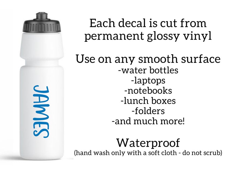 Vinyl Decals | Custom Stickers | Permanent Vinyl Labels - Etsy