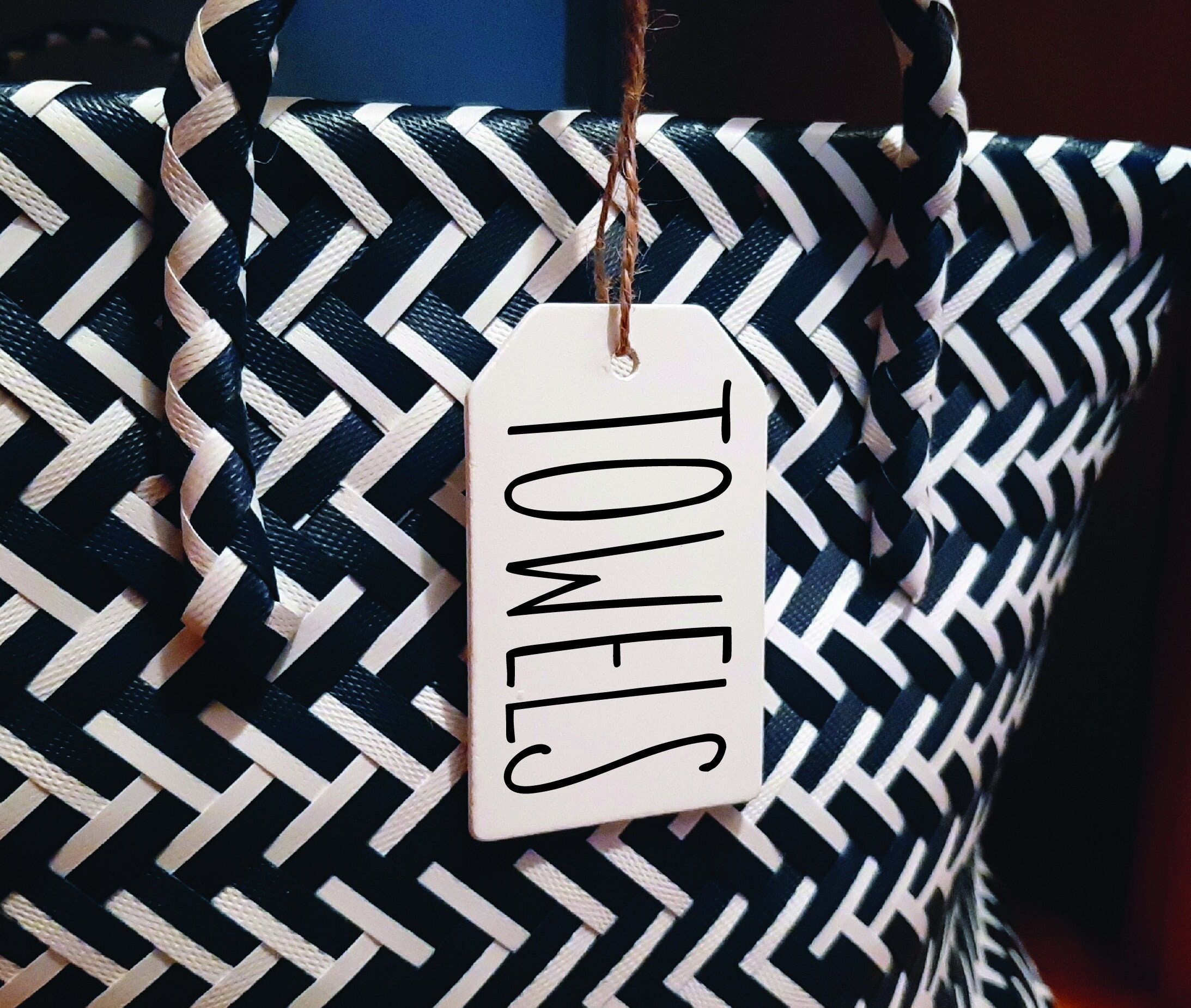 White Tags Farmhouse Tags Personalized Tags Stocking - Etsy