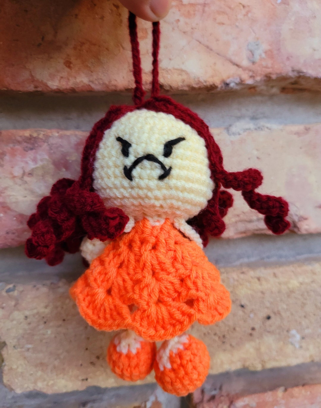 Attitude Girl Handmade Keycharm | Crochet Keychain - Etsy