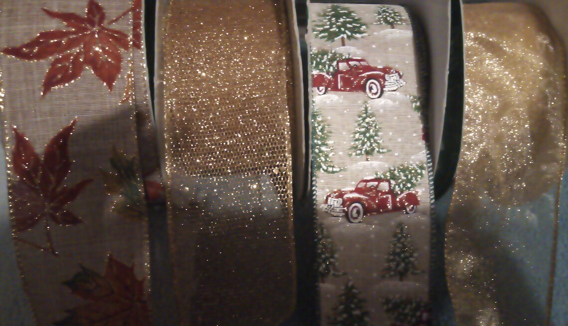 Luxury Kirkland Christmas and Seasonal Wired Ribbon Wire Edged - Etsy