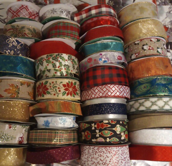 Luxury Kirkland Christmas and Seasonal Wired Ribbon Wire Edged - Etsy