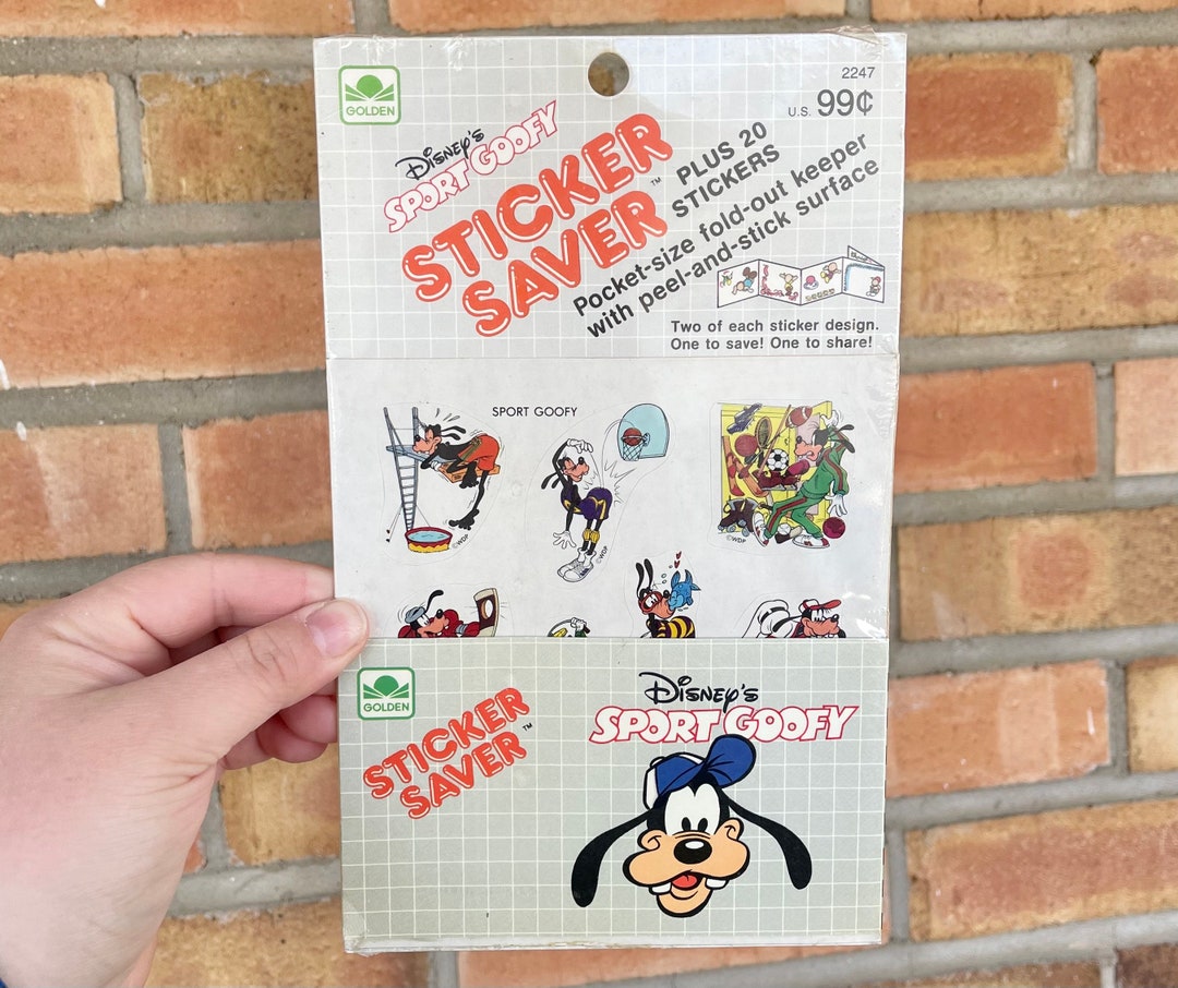 Sport Goofy Disney Sticker Saver Kit With Stickers and Book / Vintage ...