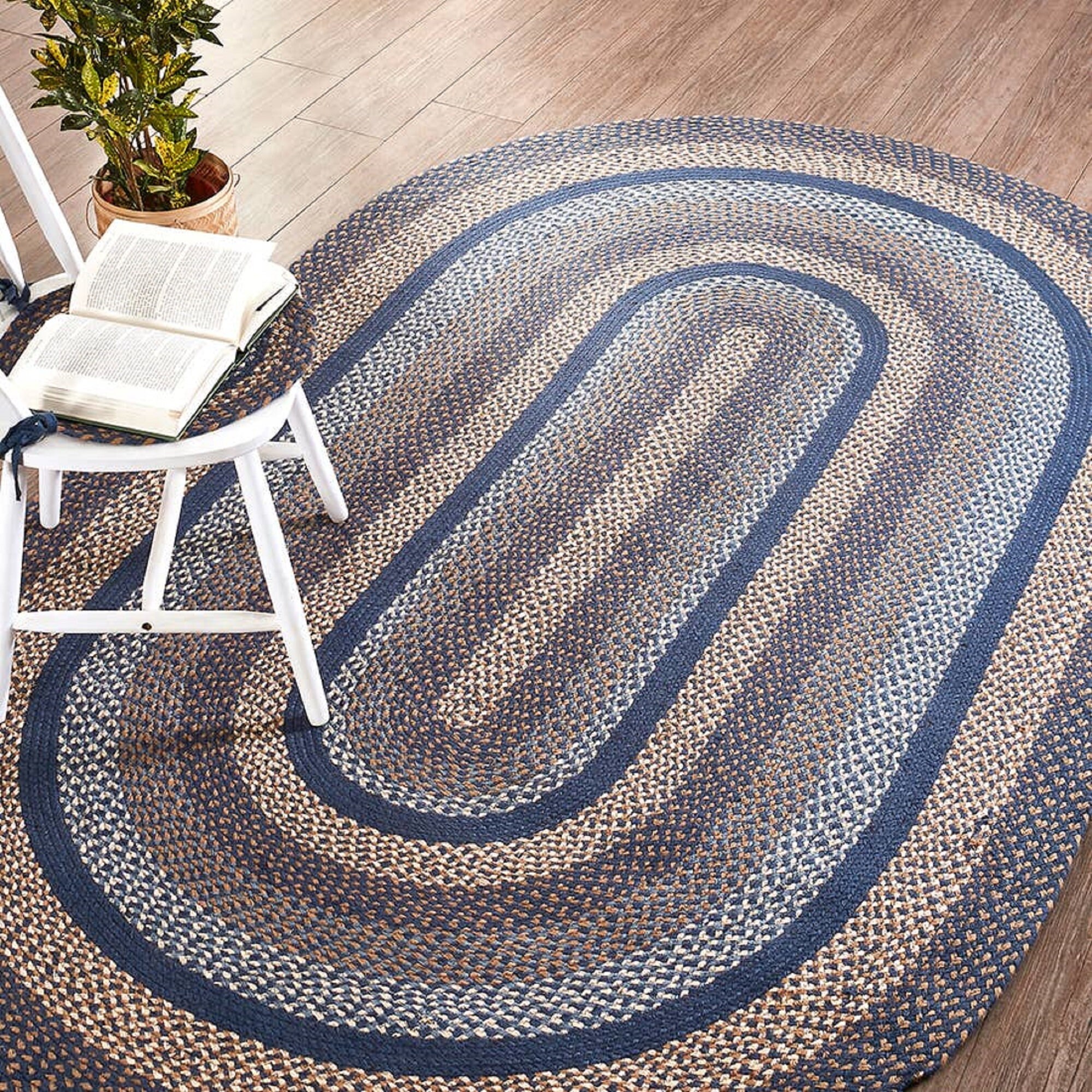 Denim Braided Rug & Tabletop NEW Collection - Etsy