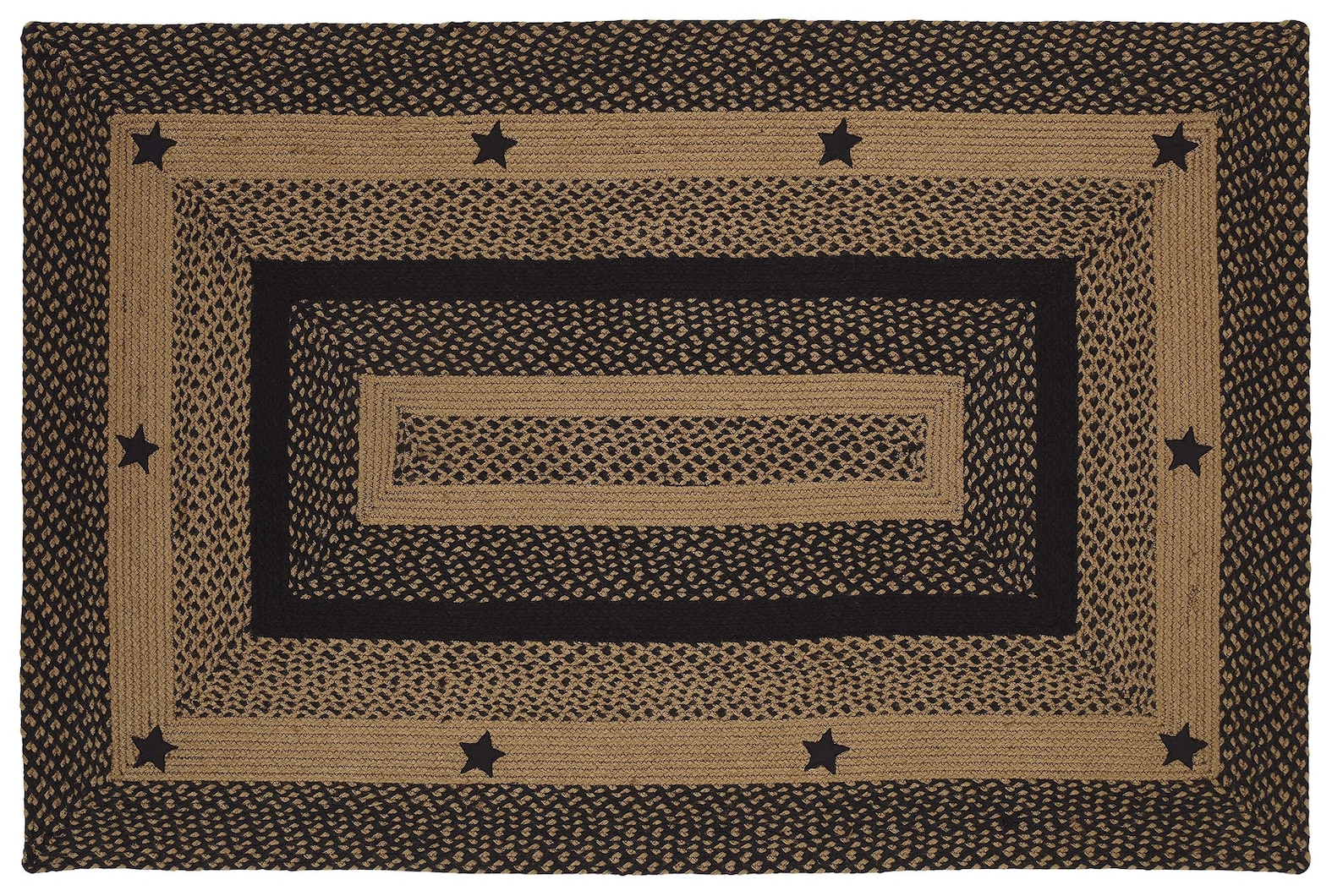 Star Black Braided Rug & Tabletop Collection - Etsy