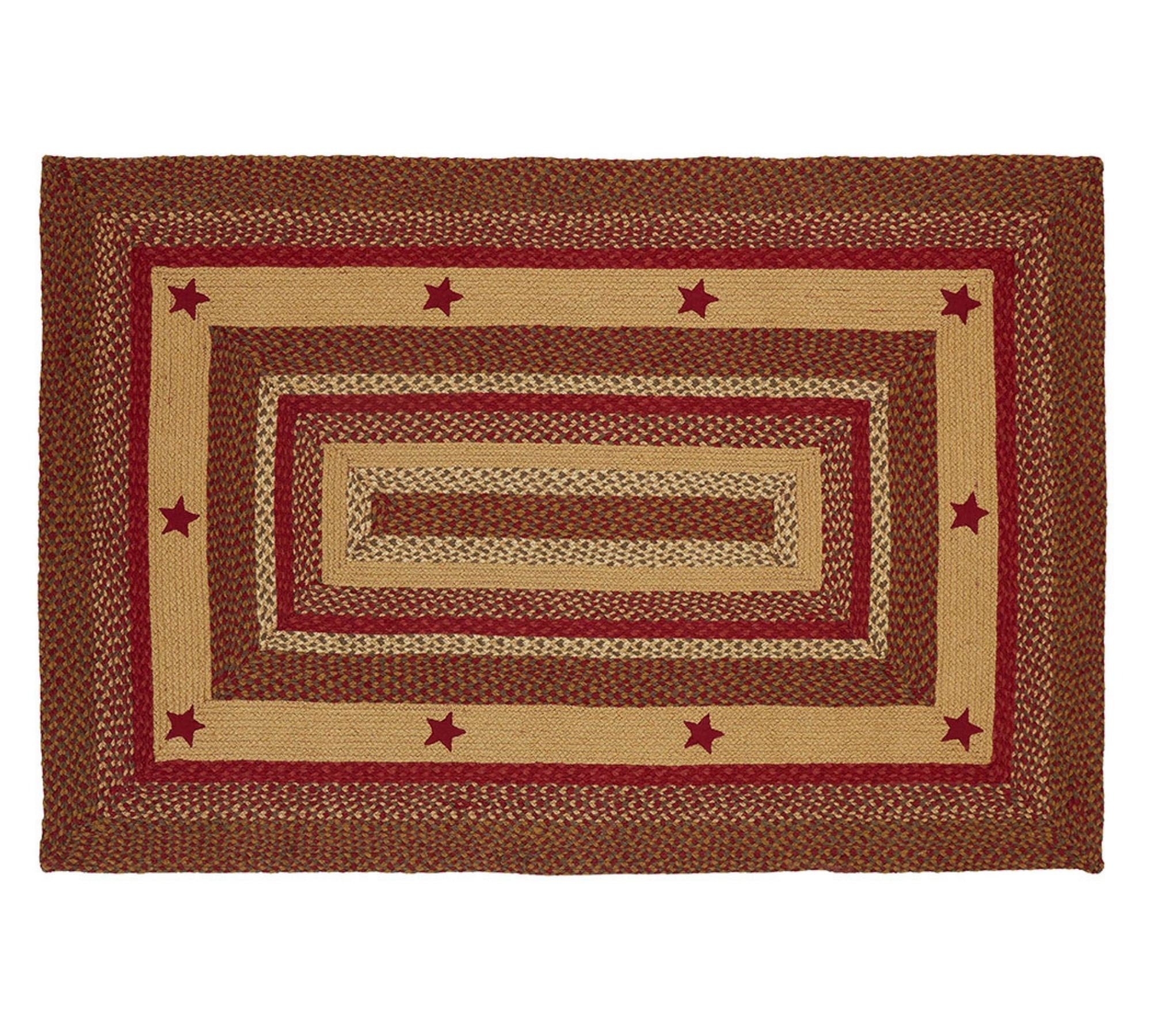 Cinnamon Star Braided Rug & Tabletop Collection - Etsy