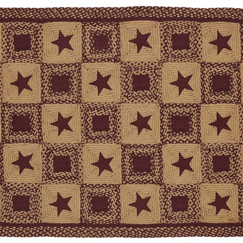 Star Black Braided Rug & Tabletop Collection - Etsy