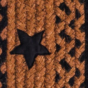 Star Black Braided Rug & Tabletop Collection - Etsy