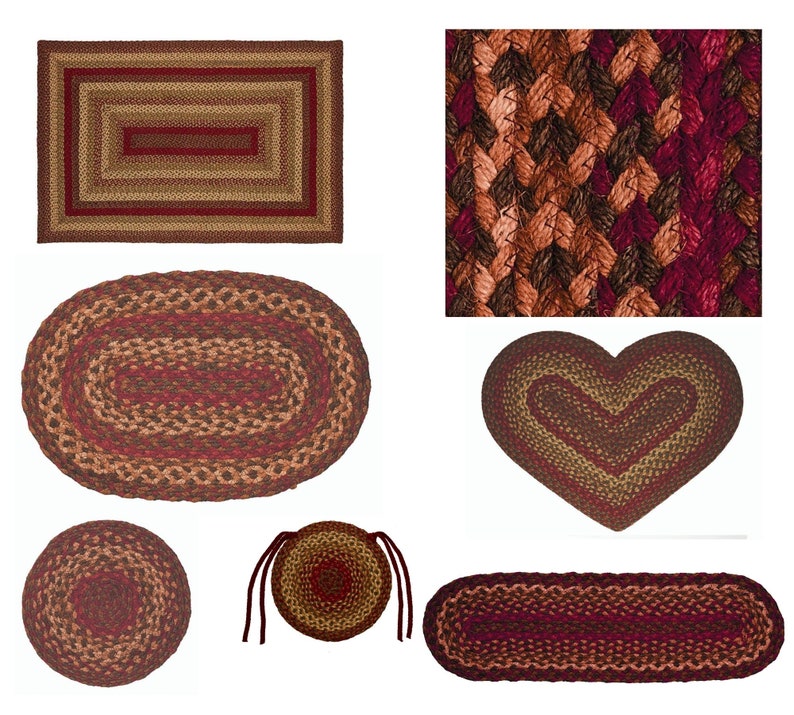 Cinnamon Braided Rug & Tabletop Collection BR-175 - Etsy