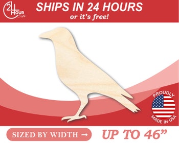 Wooden Crow - Etsy
