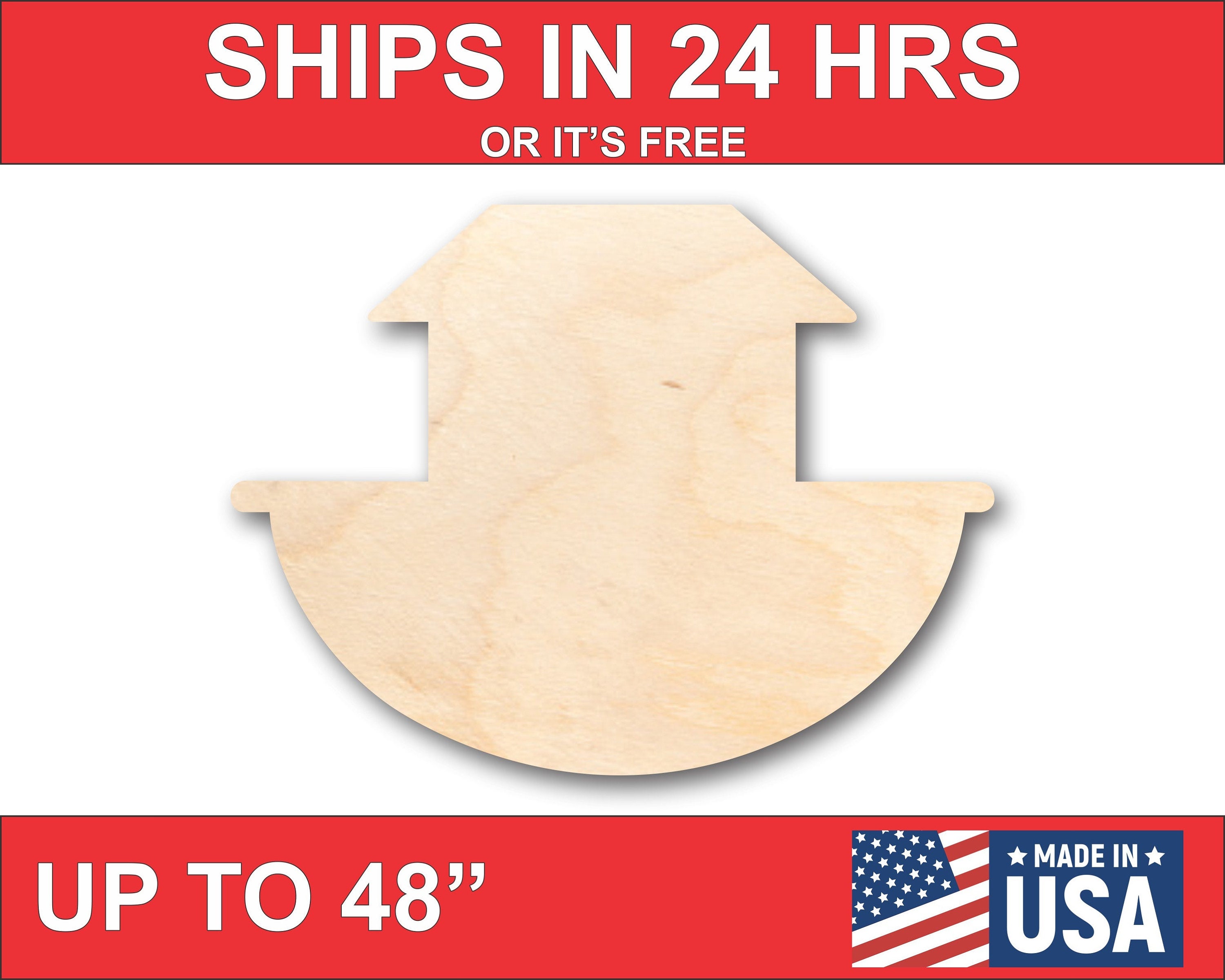 Unfinished Wooden Noah's Ark Shape Craft up to - Etsy