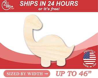 Unfinished Wooden Brontosaurus Craft Shape - Etsy