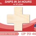 Unfinished Wooden Swiss Cross Shape - Craft - From 1" up to 46" DIY - Etsy