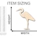 Unfinished Wooden Egret Shape - Animal - Wildlife - Craft - From 1" up ...