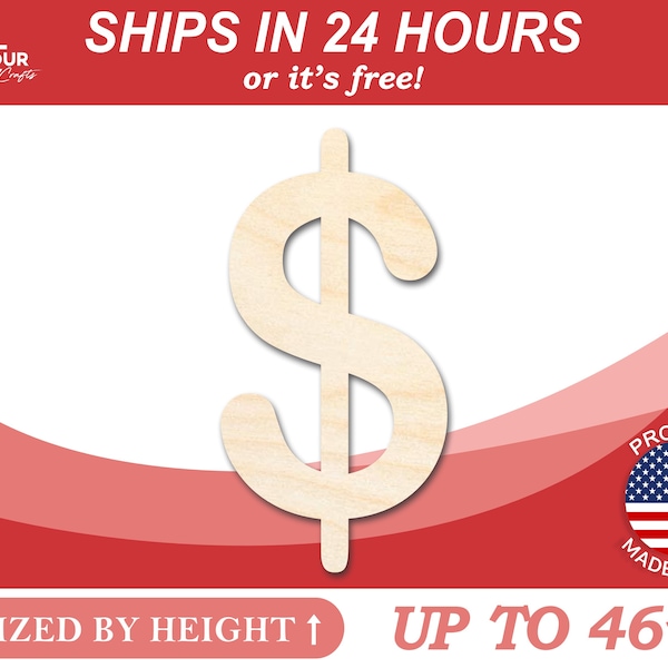 Wooden Dollar Sign - Etsy