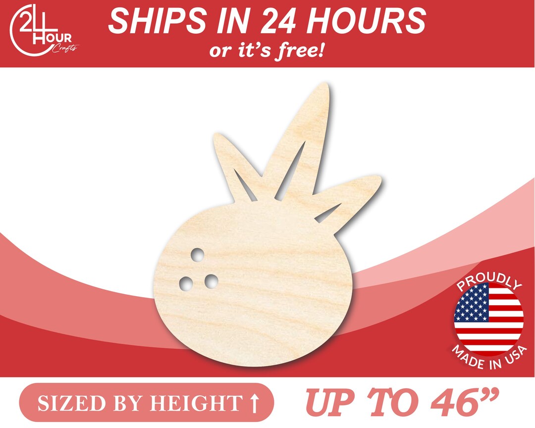 Unfinished Wood Coconut Shape - Craft - From 1" up to 46" - Etsy