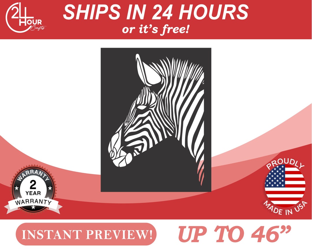 Metal Zebra Panel Wall Art - Etsy