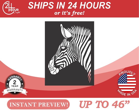 Metal Zebra Panel Wall Art - Etsy