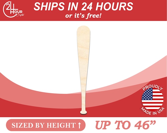 Unfinished Wooden Baseball Bat Shape Sports Kids Room - Etsy