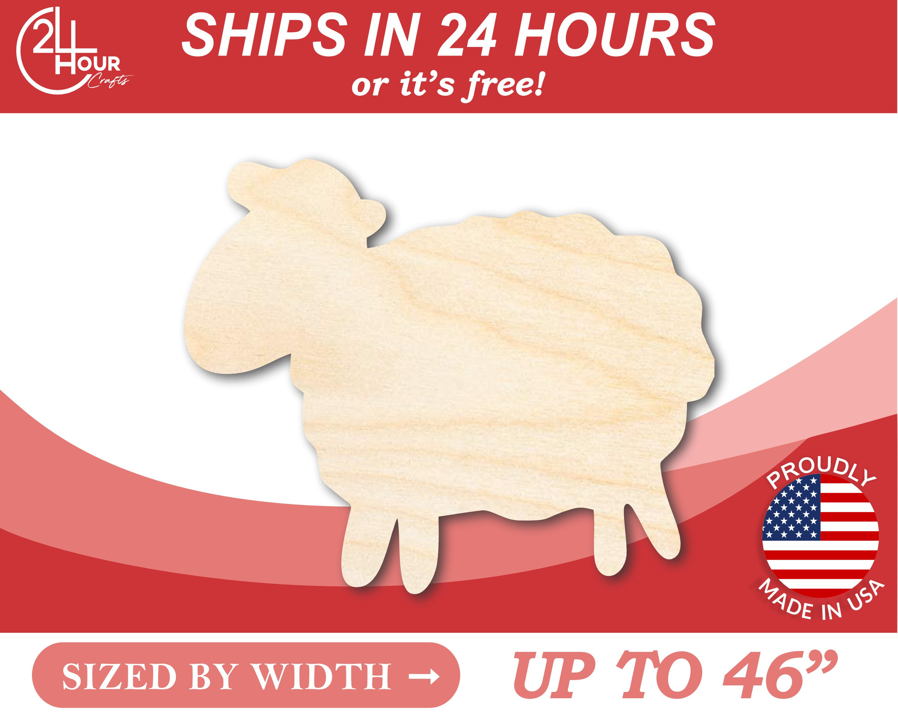 Unfinished Wood Cute Sheep Shape Craft up to 36 - Etsy