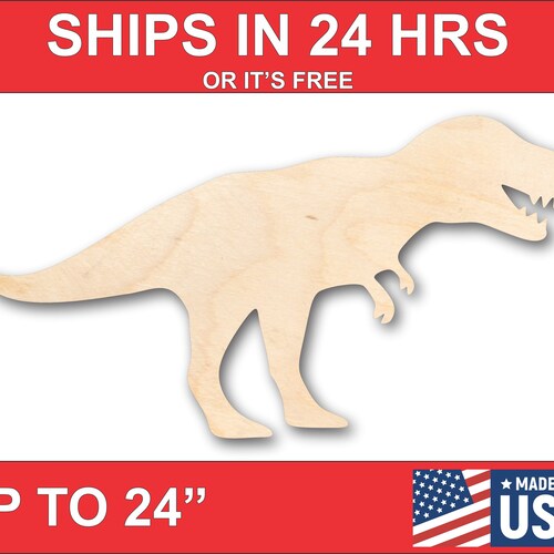 Unfinished Wooden T-rex Shape Jurassic Park Dinosaur - Etsy