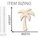 Unfinished Wooden Palm Tree Shape Beach Tropical Craft From 1 up to 46 ...