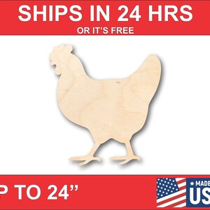 Unfinished Wooden Hen Chicken Shape Farm Animal Craft up - Etsy