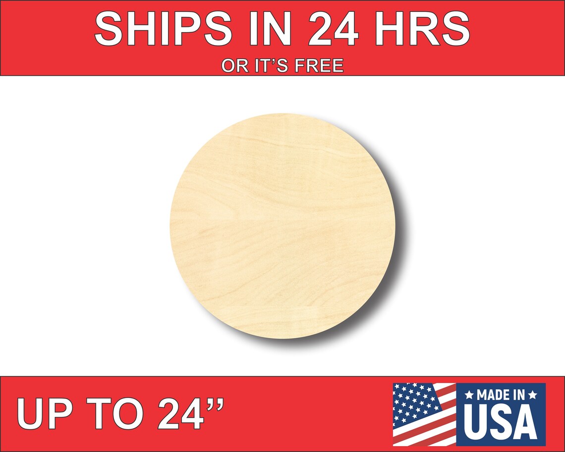 Unfinished Wood Circle Shape Wood Round Birch DIY Craft - Etsy