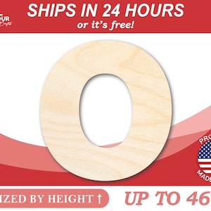 Unfinished Wooden Block Letter O - Craft - From 1" up to 46" DIY - Etsy