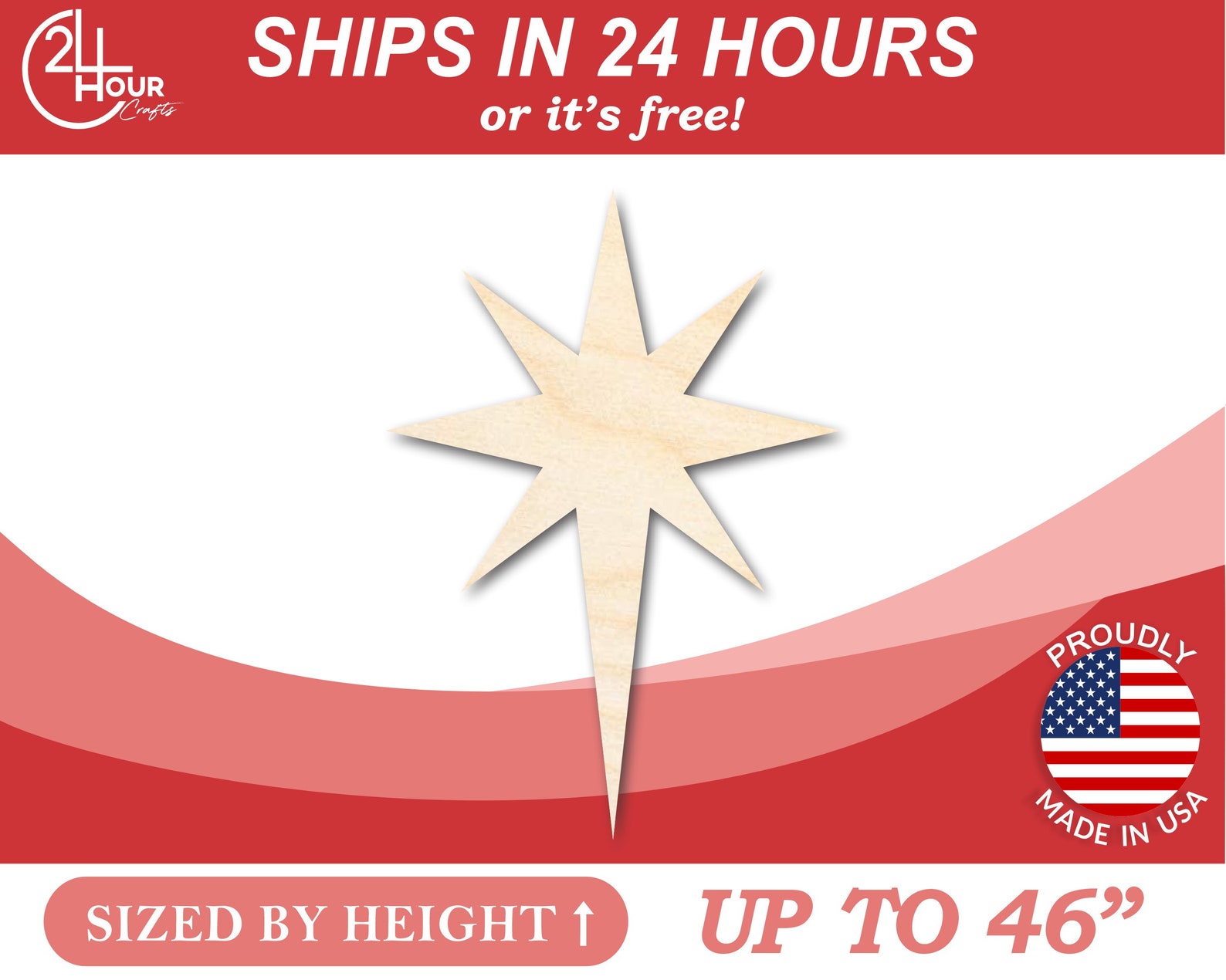 Unfinished Wooden Bethlehem Star Shape Heaven Angels - Etsy