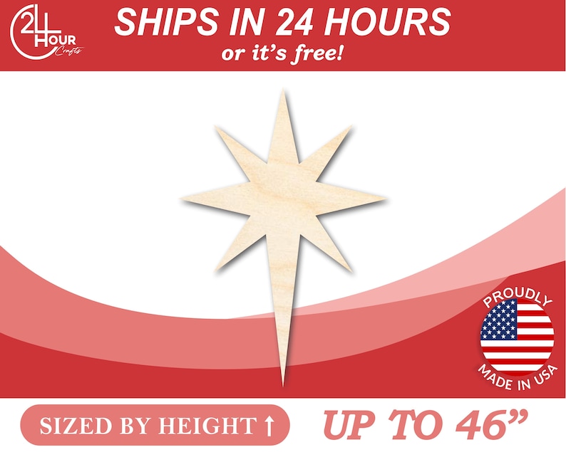 Unfinished Wooden Bethlehem Star Shape Heaven Angels - Etsy