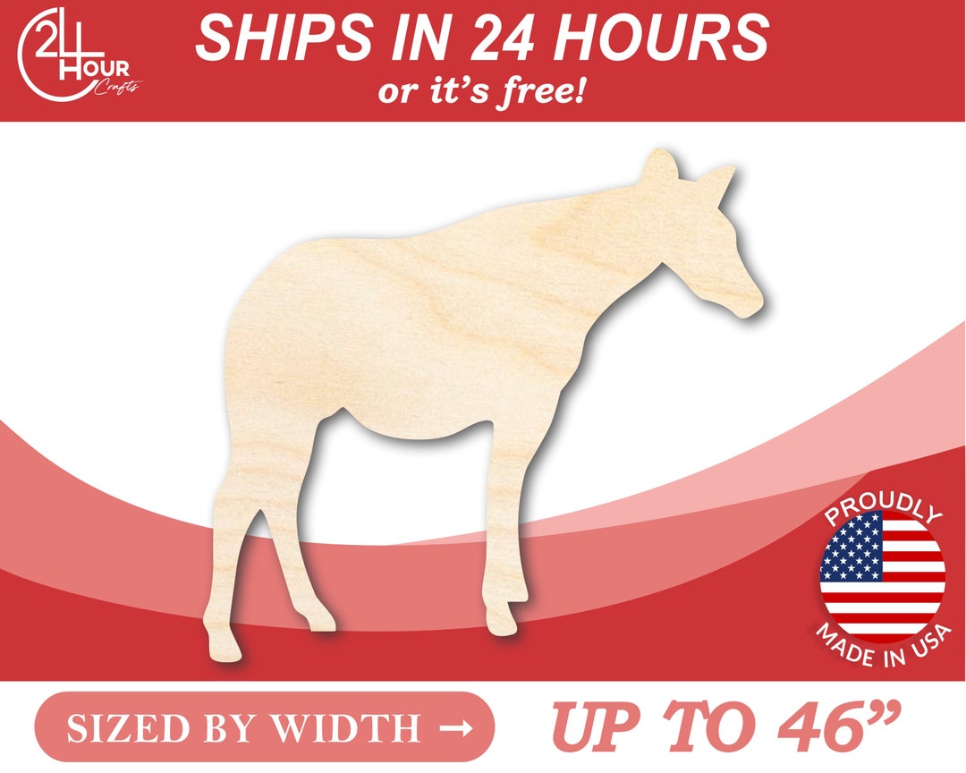 Unfinished Wooden Okapi Shape - Craft - From 1" up to 46" DIY - Etsy