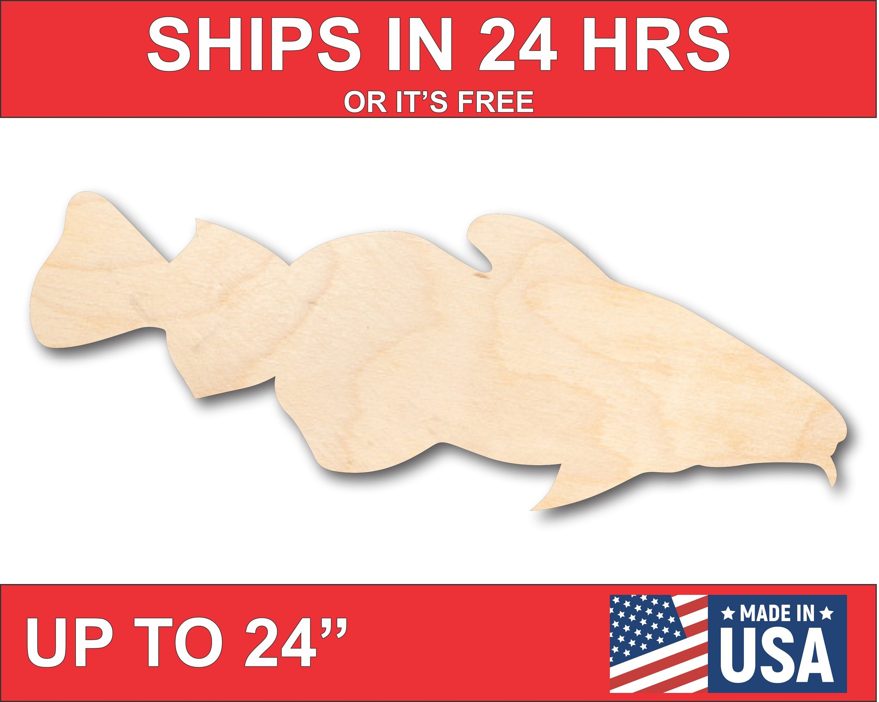 Unfinished Wooden Cod Fish Silhoutte Craft up to 24 - Etsy
