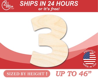 2 34 Wooden Number 9, Wood Number, 9, Cutout Shape, Silhouette, Gift ...