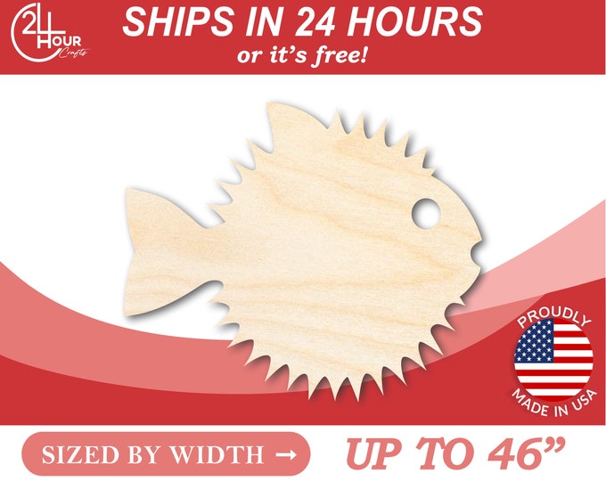 Unfinished Fish or Painted Wood Cutouts Set, Wooden Fish, Fish Ornament ...