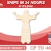 Unfinished Wooden Jesus Preaching Shape - Easter - Christian - Craft ...