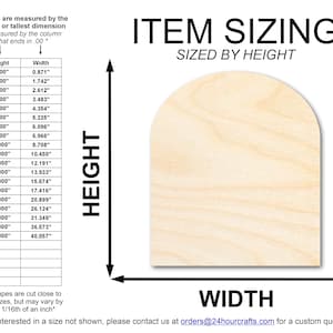 Bigger Better | Unfinished Wood Arch Shape | DIY Craft Cutout | - Etsy