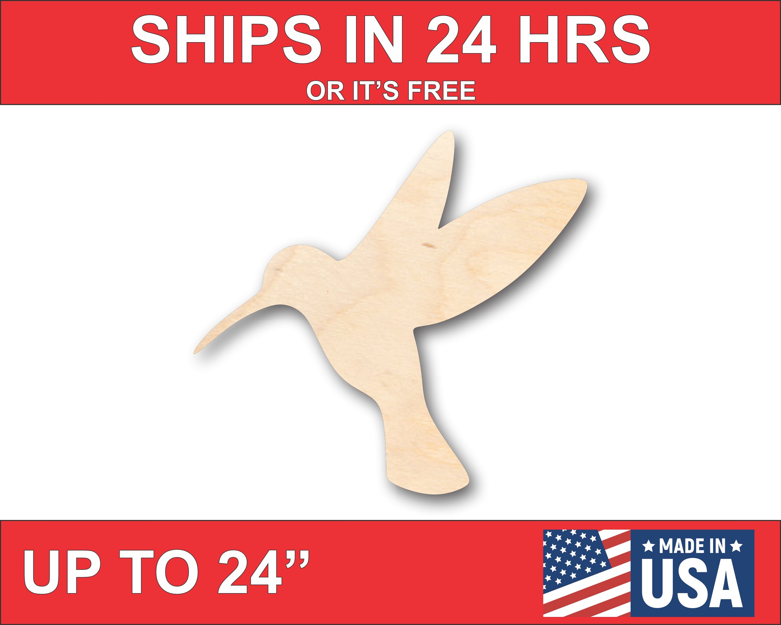 Unfinished Wooden Hummingbird Shape Bird Animal Craft up - Etsy